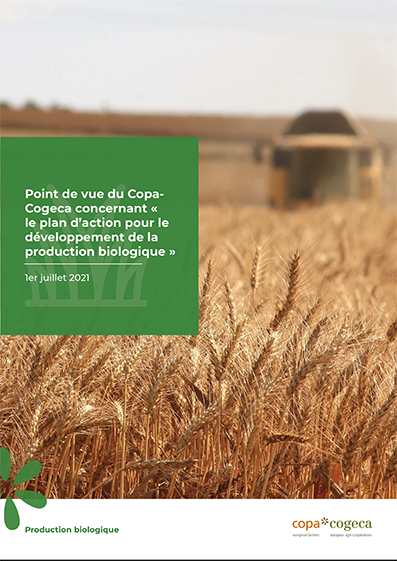 Point de vue du Copa-Cogeca sur le développement de l´agriculture bio ...