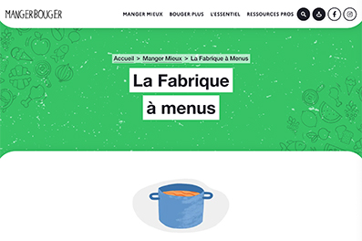 La fabrique à menus – Qualité Groupe Cercle Vert